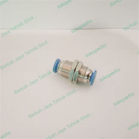 Jual Mpm 8 Fitting Bulk Head Pneumatic Selang 8 Mm Pm 8 Jakarta Barat