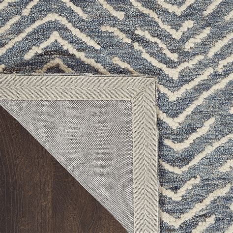 Rug Boutique Kavos Blue Wool Fabric Rooms To Go