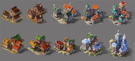 Pre Rendered 3D Game Sprites 2D Isometric Tiles