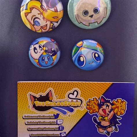 Sonic Button 4 Pack Etsy