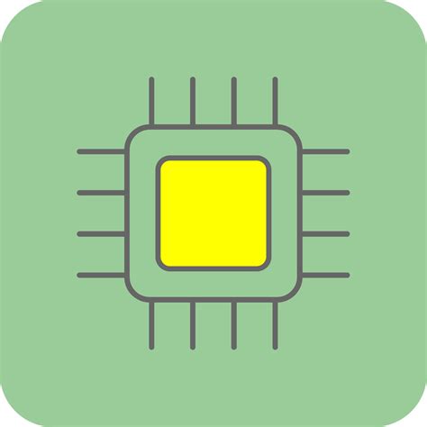 Cpu Filled Yellow Icon Vector Art At Vecteezy