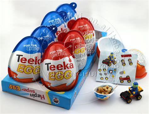 Supply Big Teeka Toy Egg Building Block Toy With Chocolate Biscuits