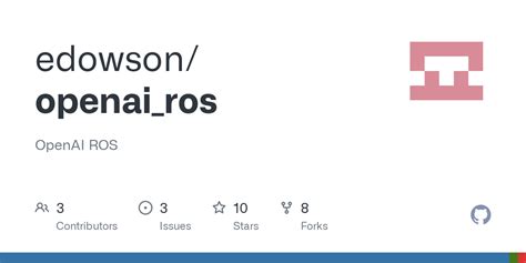 GitHub Edowson Openai Ros OpenAI ROS