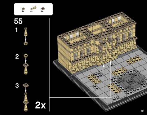 Lego 21024 Louvre Instructions Architecture Landmark Series