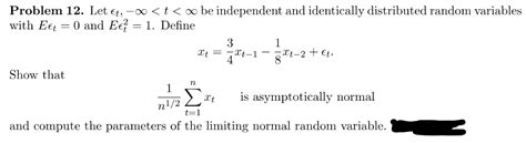 Solved Problem 12 Let ϵt Chegg com