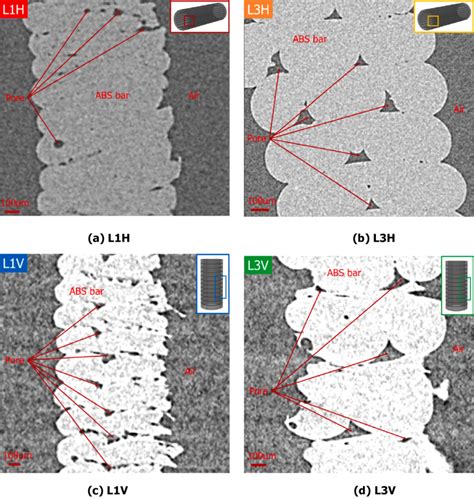 Printing Quality Of 3d Printed Vascular A L1h B L3h C L1v D L3v Download