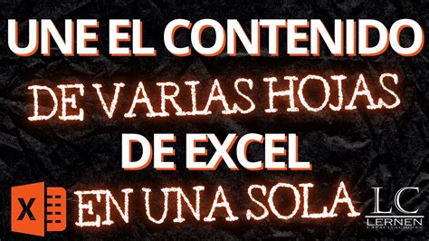 Combinar Datos De Varias Hojas De Trabajo