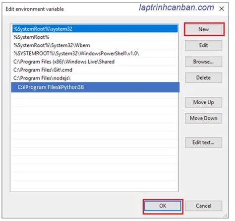 それでpythonの環境変数path設定が完了します。