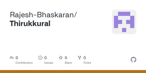 Github Rajesh Bhaskaranthirukkural