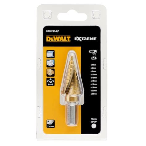Extreme® Step Bits 4 22mm 2mm Steps Dewalt