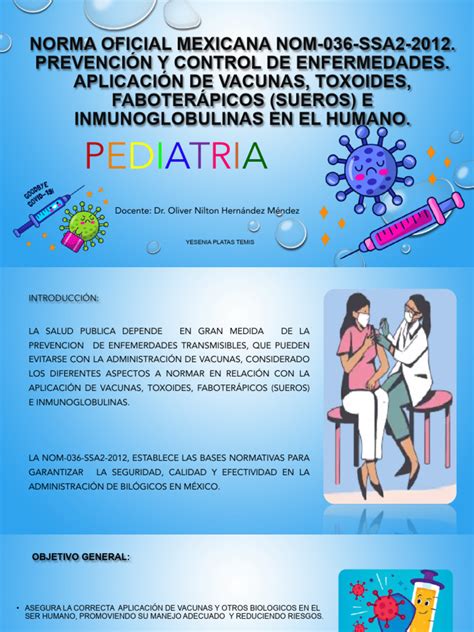 Norma Nom 036 Ssa2 2012 Sobre Vacunación Pdf Vacunación Vacunas