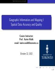 Understanding Spatial Data Accuracy And Quality Concepts And Course Hero