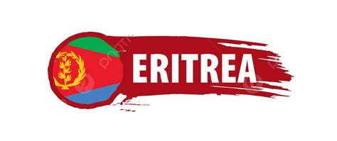 Vector Illustration Of The Eritrean Flag Against A White Background