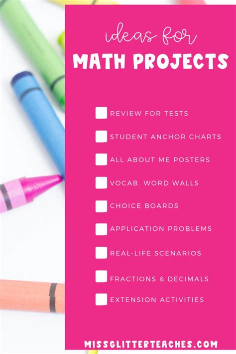 3 Easy Math Poster Project Ideas Miss Glitter Teaches