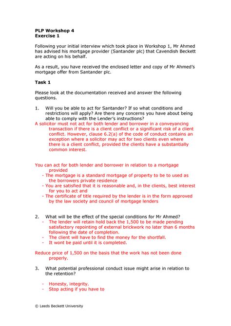 Workshop 4 Exercise 1 Notes Plp Workshop 4 Exercise 1 Following Your Initial Interview Which