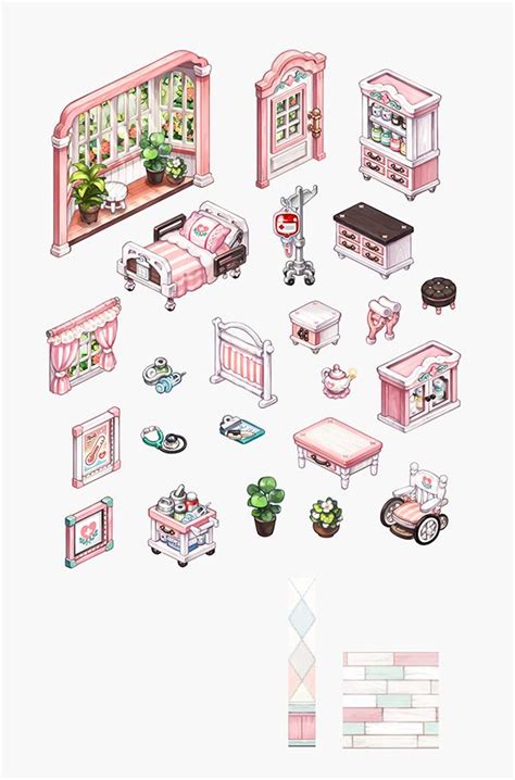 회사작업물 2016~2019놀러와 마이홈 For Kakao 사용자 홑동백 귀여운 집 게임 소품 방 그림