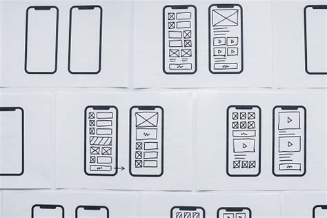 Ux 모바일 응용 프로그램 와이어 프레임 스케치 프로토 타입 프레임 워크 레이아웃 미래 응용 프로그램 디자인 프로젝트 Uiux 사용자 인터페이스 및 사용자 환경 디자이너