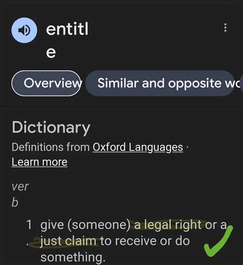 People Really Need To Learn The Difference Between An Entitlement