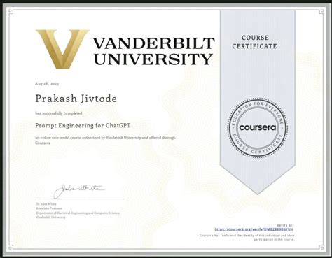 Prakash Jivtode On Linkedin Promptengineering Courseracertified Artificialintelligence Chatgpt