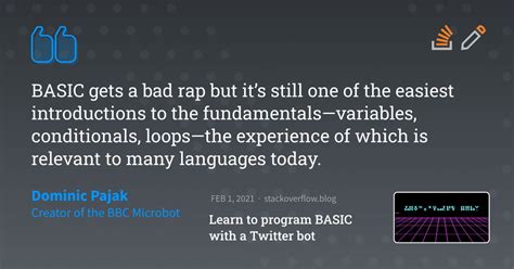 Stack Overflow On Linkedin Whether Its Nostalgia Or Its Easy Instructions Basic Is Still A