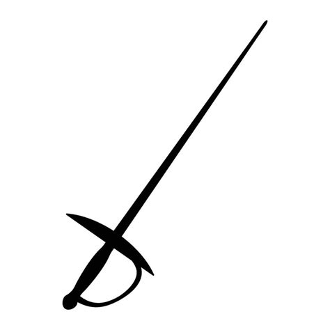 Fencing Sword Icon Vector 29567966 Vector Art At Vecteezy
