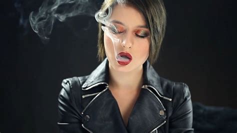 Leather Smoking Models Compilation Nicotine Ladies Clips4sale