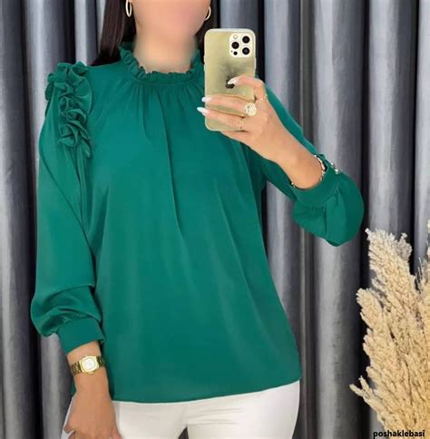 مدل بلوز دخترانه با پارچه کرپ حریر