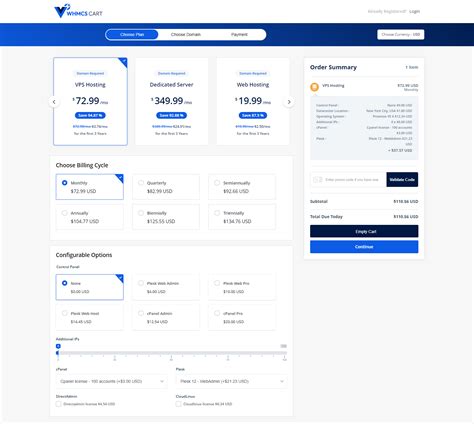 Vuejs Whmcs One Step Checkout Orderform Whmcs Marketplace