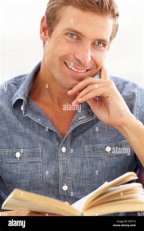Man Reading Book Stock Photo Alamy