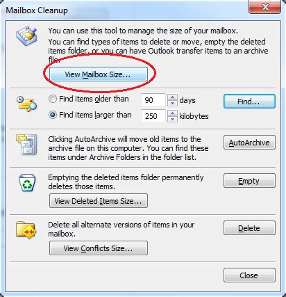 How To Check The Size Of Your Mailbox Folders And PSTs European University Institute