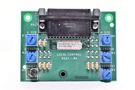 97003717d Ge Ct Console Local Control Board Block Imaging