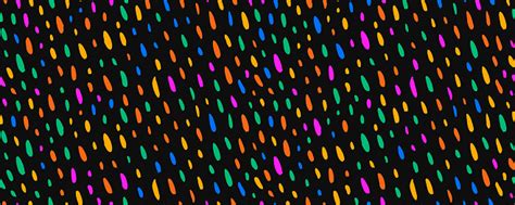 Colorful Seamless Pattern With Brush Drawn Blobs And Spots Confetti