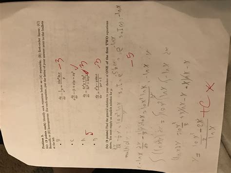 Solved Identify Each Equation Below As Separable