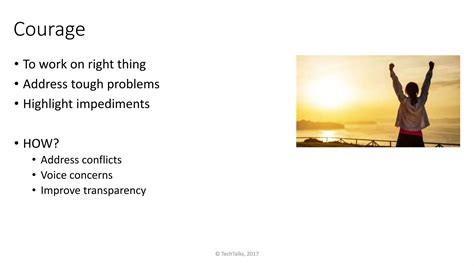 Elaborating Scrum Values PPT