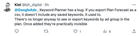 Bug In Keyword Planner Adriaan Dekker