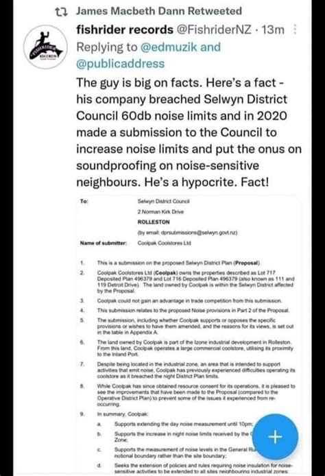 Man Complaining About Noise Limits At His House Submitting To Council