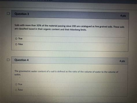 Solved Question Pts Soils With More Than Of The Chegg Com