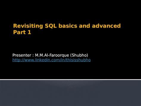 PPTX Sql Basics And Advanced DOKUMEN TIPS