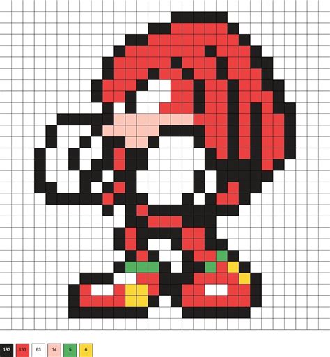 Sonic The Hedgehog Perler Beads Pixel Art Pattern Pixel Art