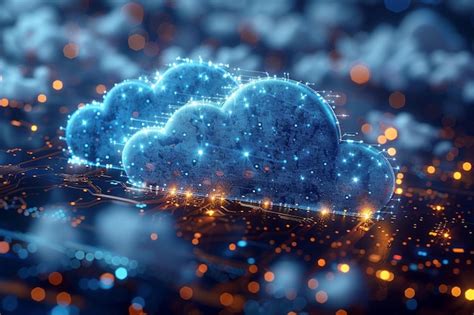 Cloud Storage On The Digital Technology Using Ai Cloud Security And Data Upload Premium Ai