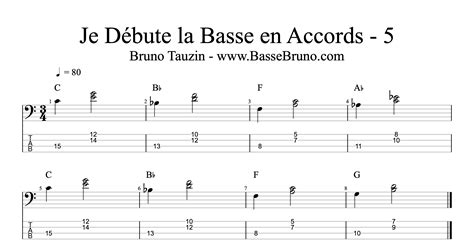 Je Débute La Basse En Accords Par Bruno Tauzin Guitar Pro Blog