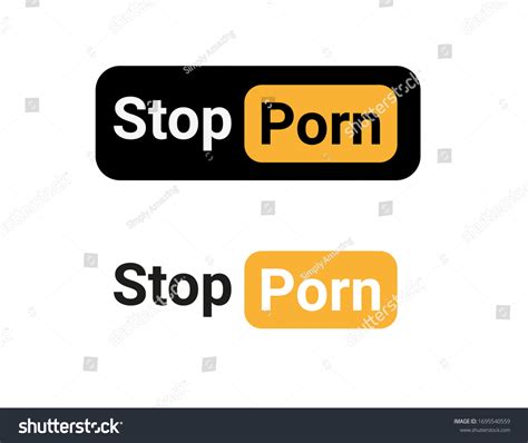 Stop Porn Two Variation Logo Symbol Stock Vector Royalty Free Shutterstock
