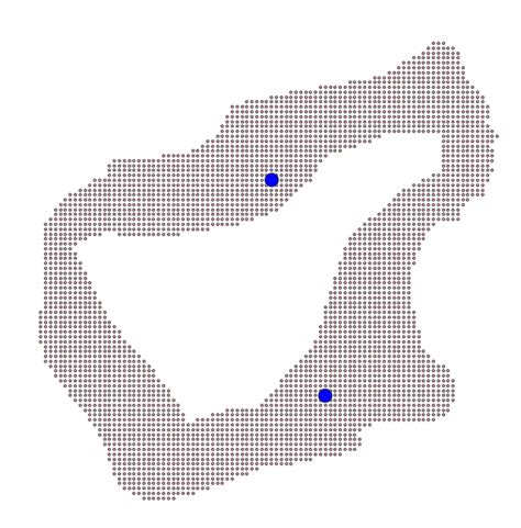 Shortest Distance Between 2 Points In Mesh Python Rarcgis
