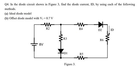 Solved Q In The Diode Circuit Shown In Figure Find The Chegg Com