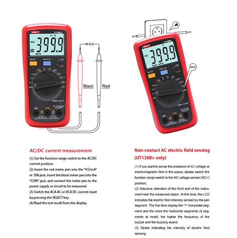Wholesale UNI T UT B UT C Auto Range Digital Multimeter Palm Tool