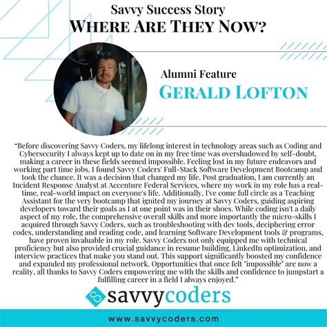 Savvy Coders On Linkedin Savvycoders Testimonial Coder Successstory Wherearetheynow Graduate