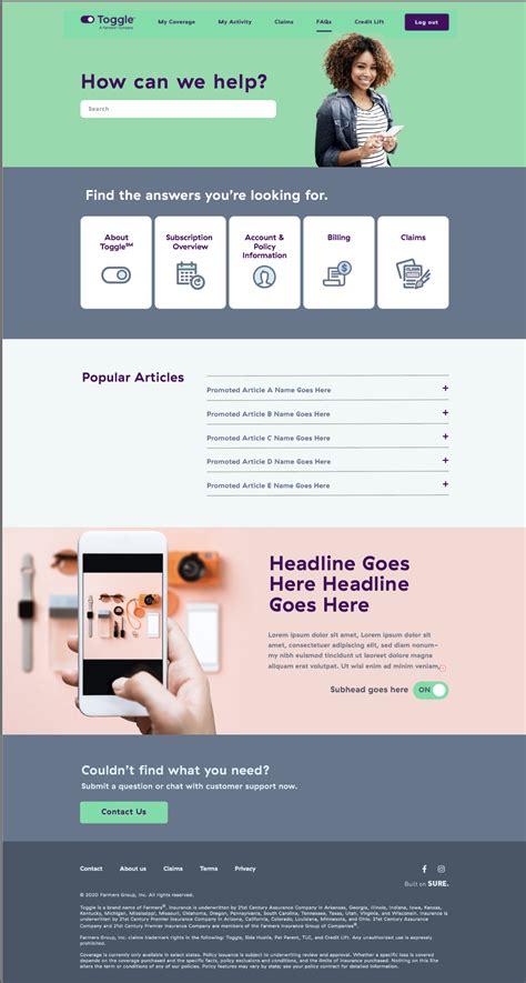 Farmers Toggle Insurance Financial Report