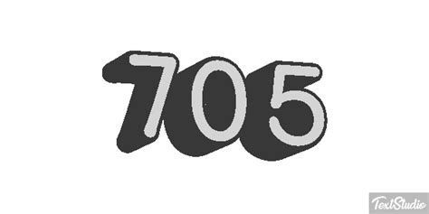705 Number Animated  Logo Designs