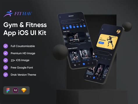 Gym Fitness App Ios Ui Kit Ui App Uigui