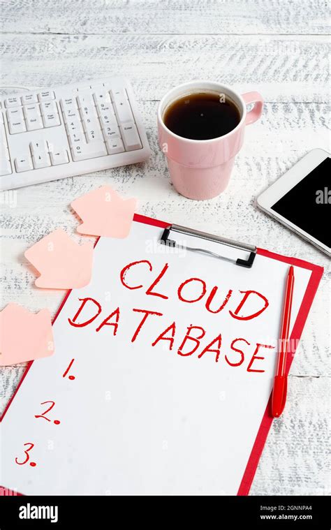 Text Sign Showing Cloud Database Word For Optimized Or Built For A Virtualized Computing